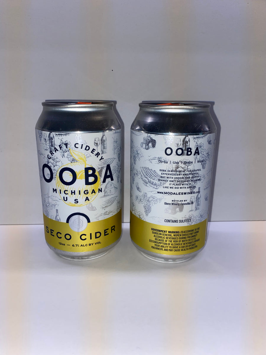 Ooba Seco Cider 1 can – Lyons Fruit Farm and Market